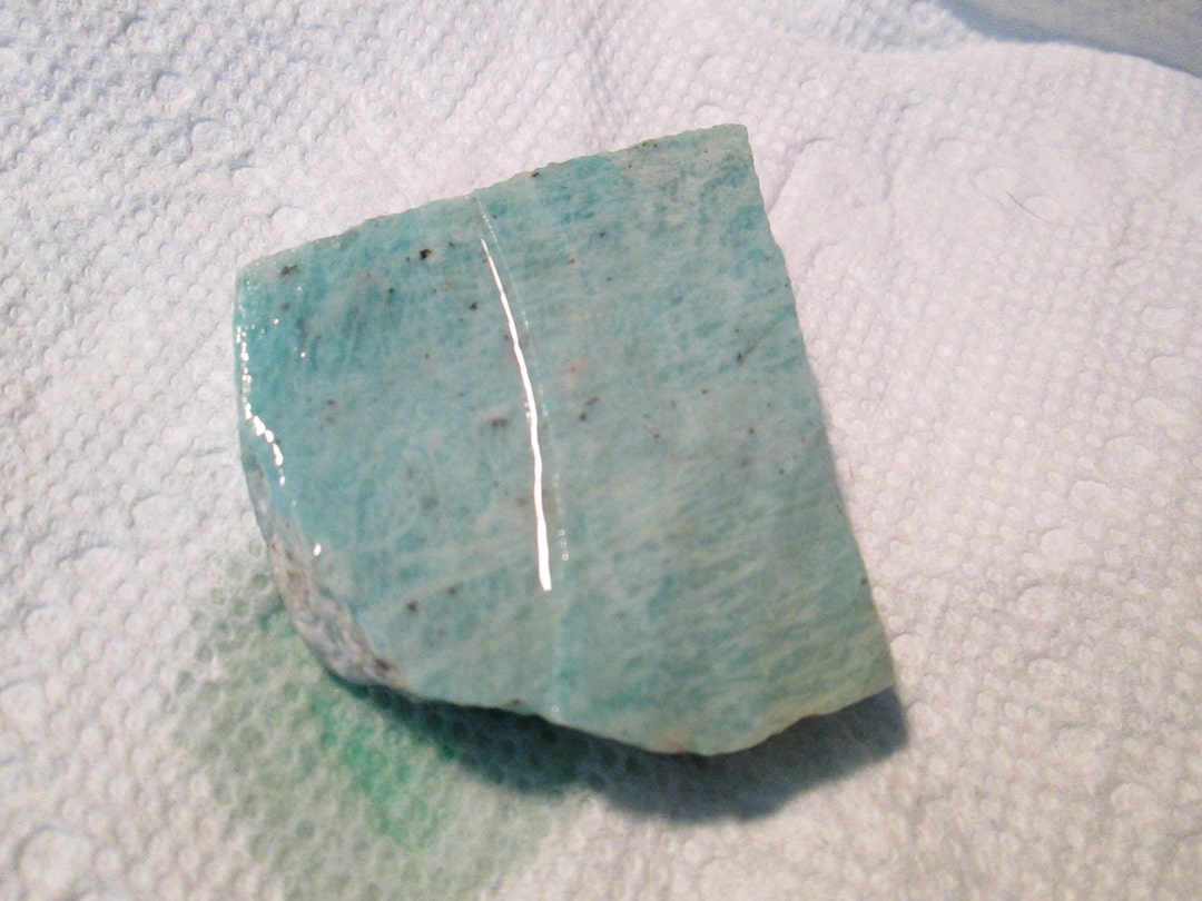 Thick Cut Green Amazonite Slab madagascar Cabbing Material - Etsy