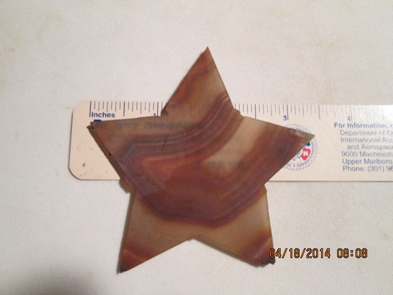 Preform Star Light Root Beer Banded Brazil Agate Cab Slab | Etsy