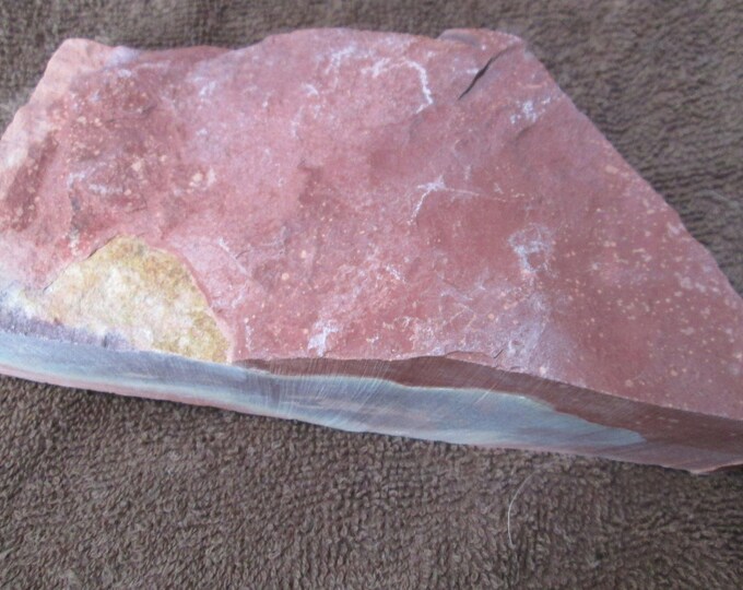 Slab Minnesota Spotted Quarry Red Pipestone Catlinite About 5-1/4 X 2-1 ...