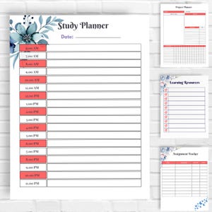 Printable Student Planner Bundle: College, High School, and Homeschool ...