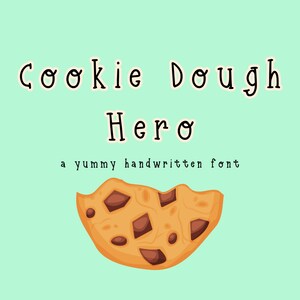 Instant Download: Handwritten Serif Font, "cookie Dough Hero", Trendy ...
