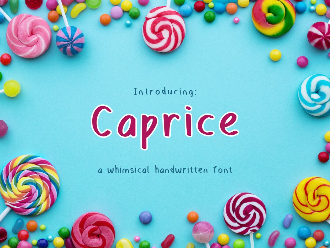 Whimsical Handwritten Font, Unique Decorative Script, Playful Typeface ...