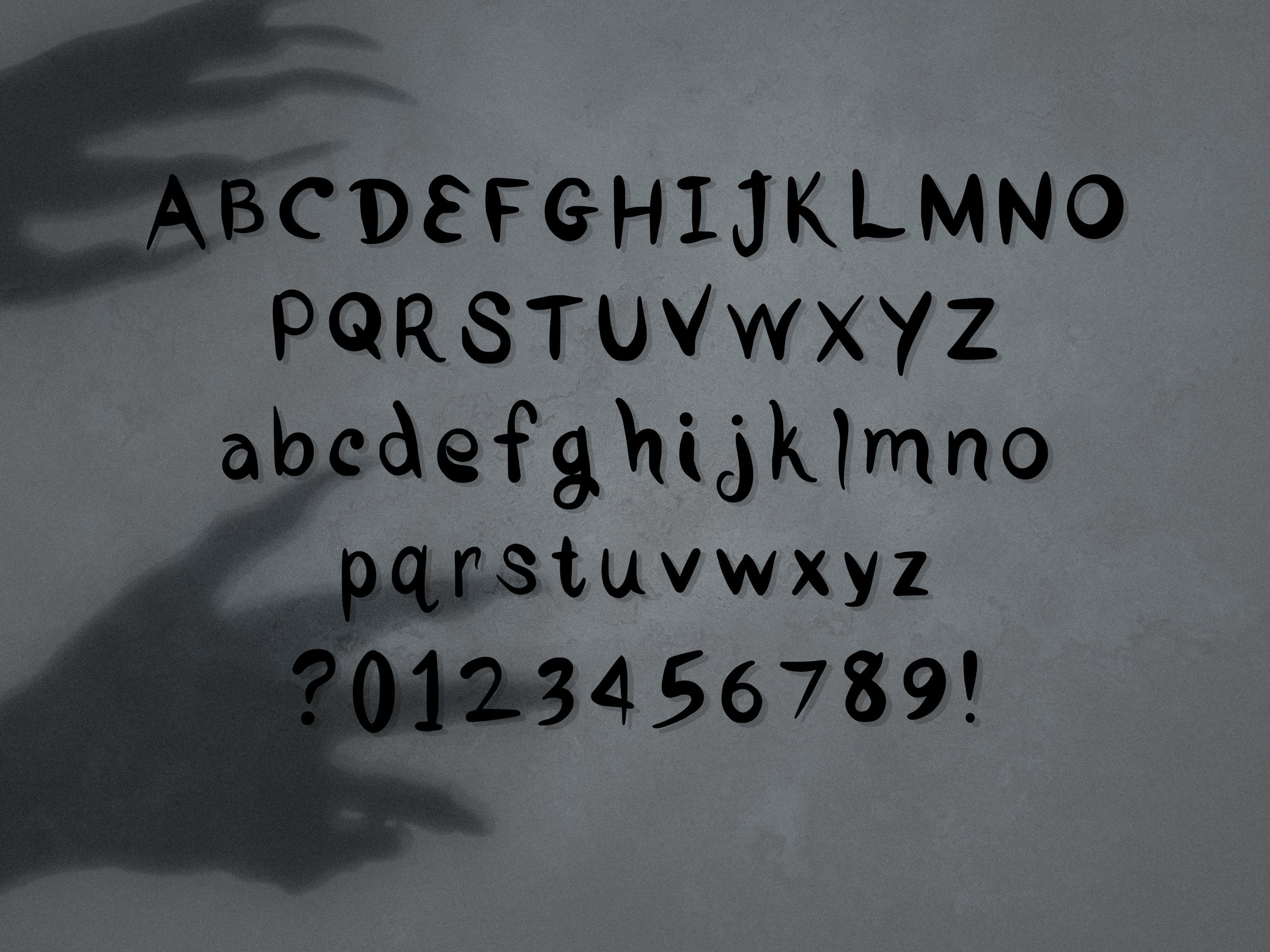 Haunting Handwritten Font, Spooky Halloween Script, Digital Note Taking ...