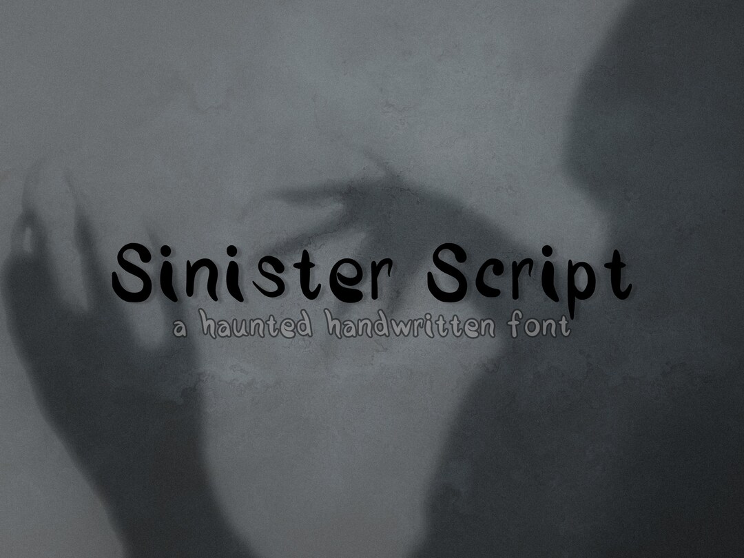 Haunting Handwritten Font, Spooky Halloween Script, Digital Note Taking ...