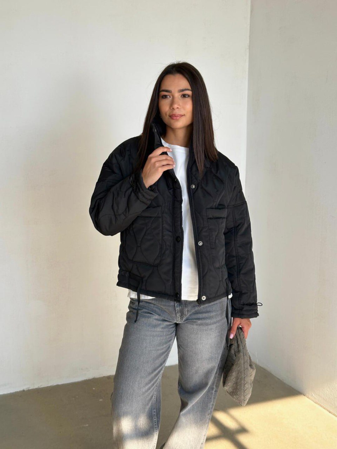 Waterproof Puffer Jacket | Women's Boho Winter Coat, Wide Collar - Etsy