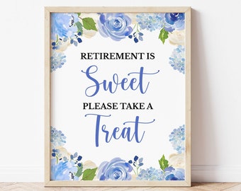 Retirement is Sweet Sign - Etsy