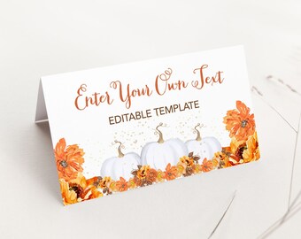 Fall Place Cards - Etsy