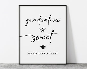 Graduation is Sweet Sign - Etsy