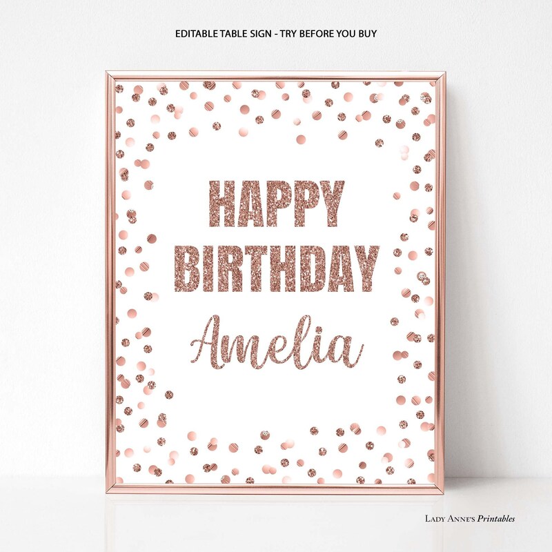 Happy Birthday Sign - Etsy
