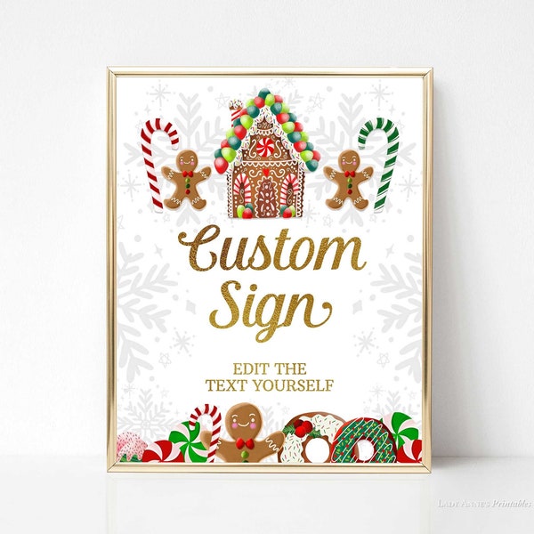 Gingerbread Sign - Etsy