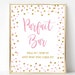 Pink Parfait Bar Sign, Pink & Gold Glitter Confetti Parfait Party Sign ...