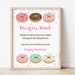 Donut Pacifier Hunt Baby Shower Game Sign, Pink Donut Sprinkle Shower ...