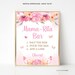 Mama-rita Bar Baby Shower Sign, Pink Butterflies Margarita Bar Sign, 2 ...