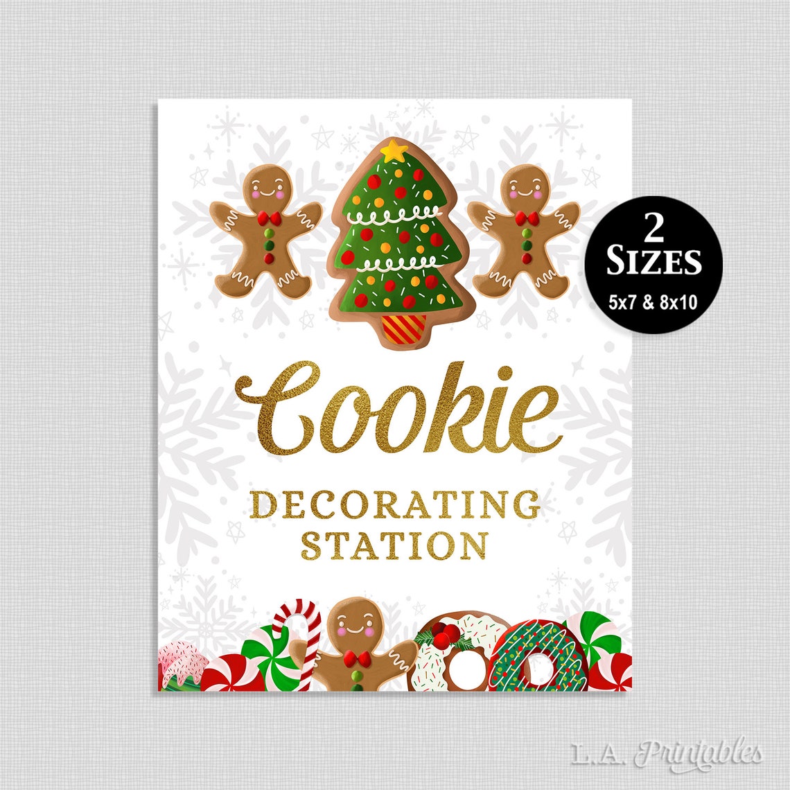 Cookie Decorating Station Sign Christmas Cookie Exchange - Etsy