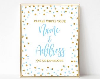 Blue Address Sign | Etsy