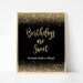 Birthdays Are Sweet Please Take a Treat Sign, Black & Gold Glitter ...