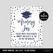 Memory Jar Graduation Party Sign, Navy & Silver Glitter Confetti Grad ...