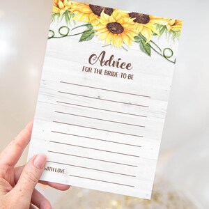 Advice for the Bride to Be Bridal Shower Sign and Cards - Etsy