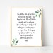 Our Father Prayer Art Print Sign, Greenery Calligraphy Christian ...