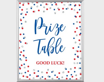 Prize Table Sign | Etsy