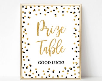 Prize Table Sign | Etsy
