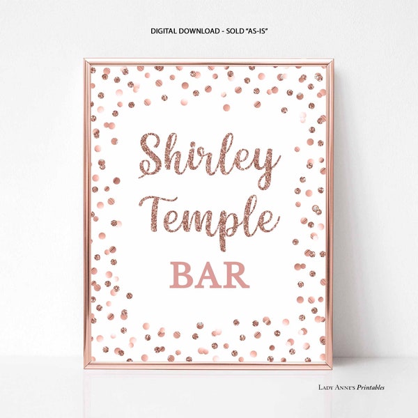 Shirley Temple Drink Sign - Etsy
