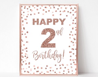 2nd Birthday Sign | Etsy