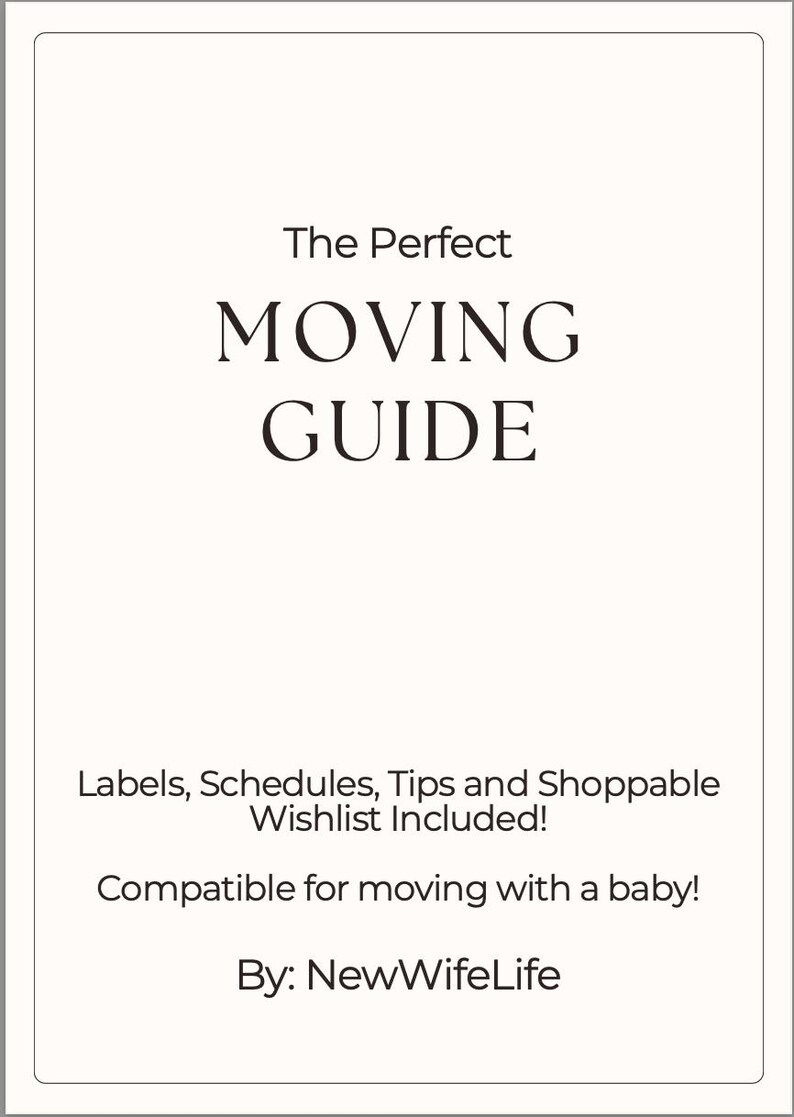 The Perfect Moving Guide - Etsy