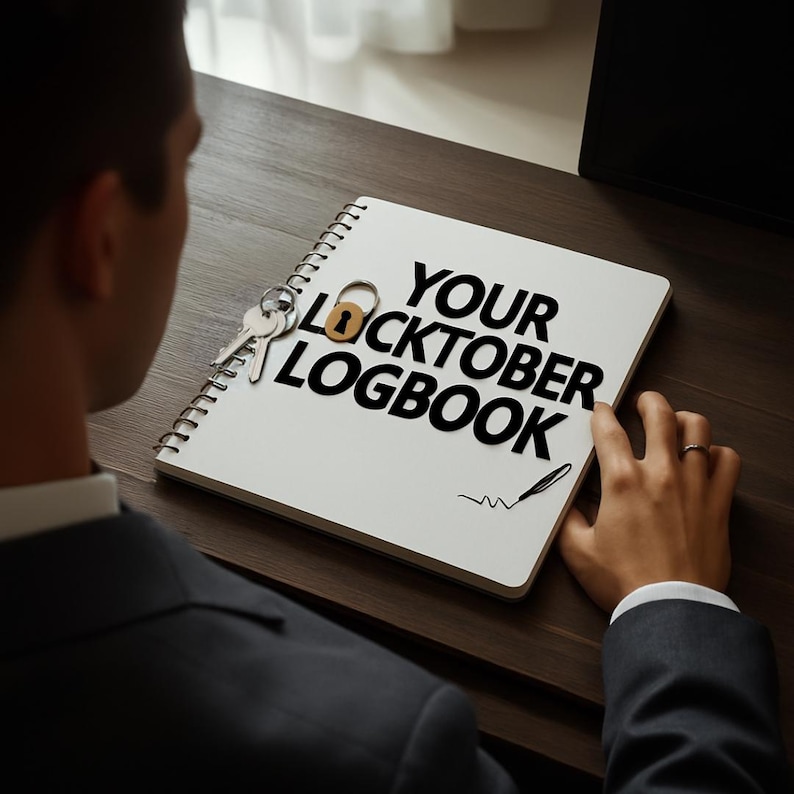 Locktober 2025 Logbook – Chastity Tracker for Daily Discipline and ...