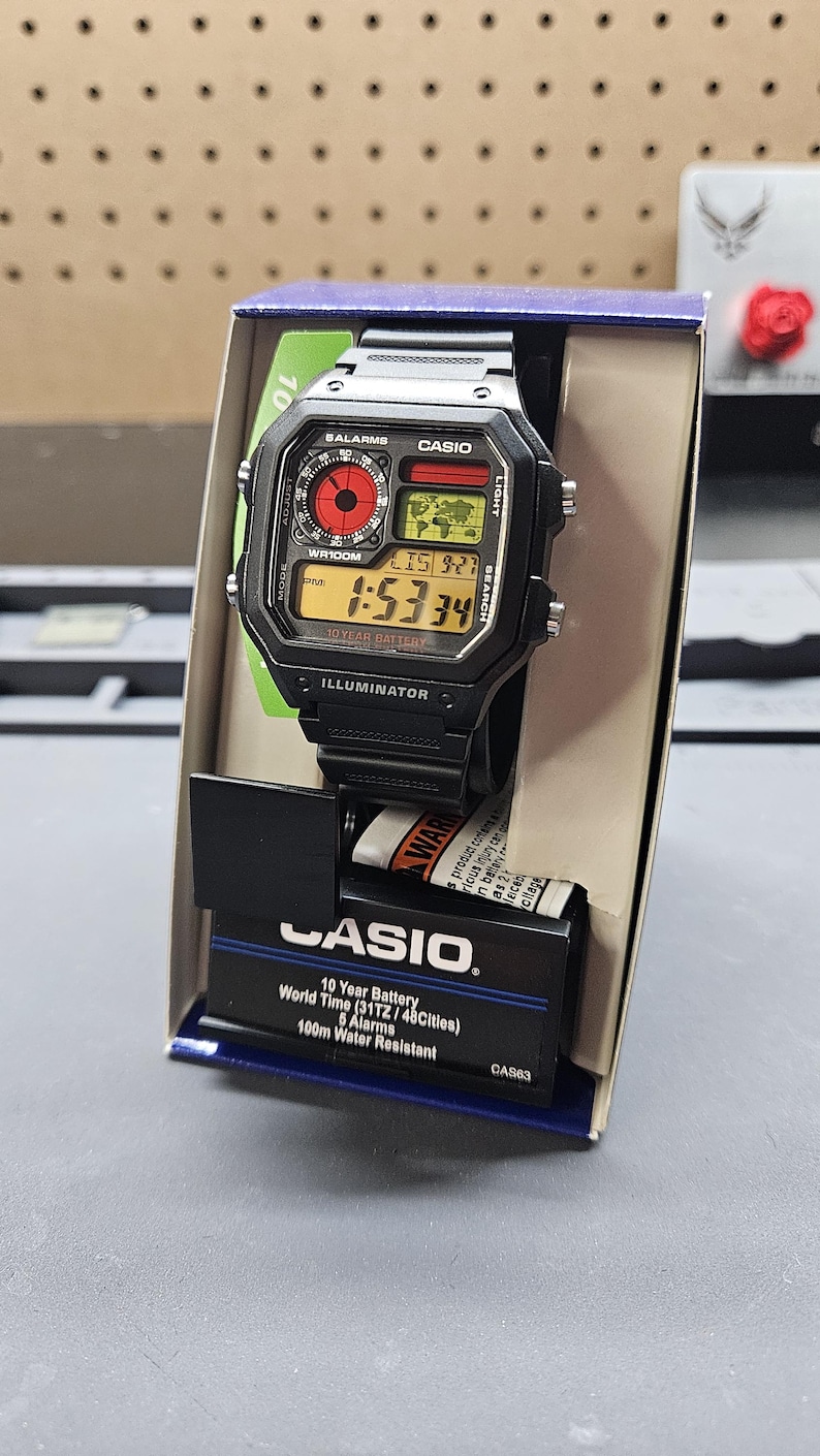 UNIT-02 Casio World Time Illuminator Royale AE-1200 Digital Custom - Etsy