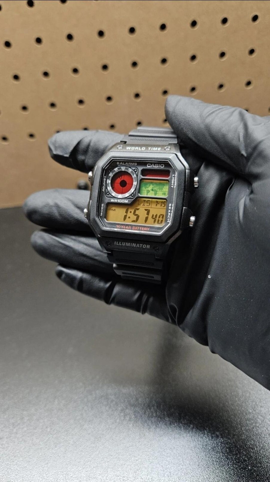 UNIT-02 Casio World Time Illuminator Royale AE-1200 Digital Custom - Etsy