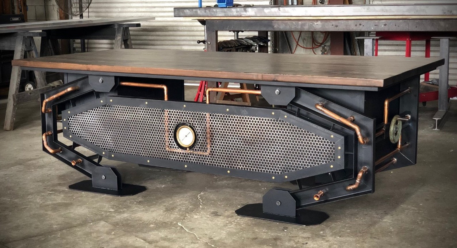 Steampunk Desk Steampunk Executive Desk Dieselpunk Desk - Etsy