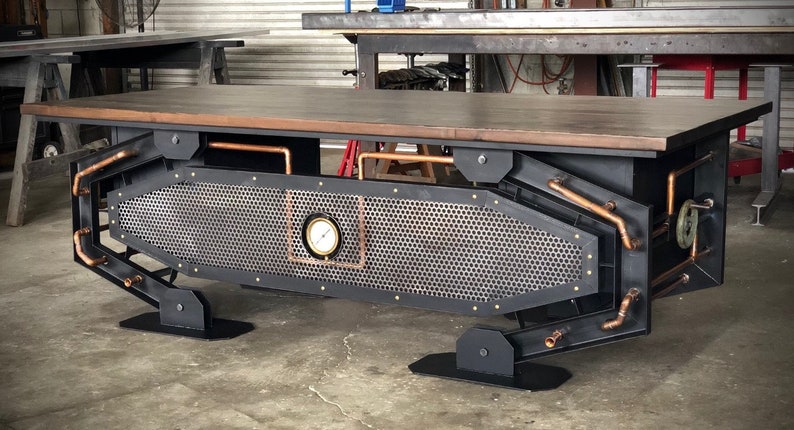 Steampunk Desk Steampunk Executive Desk Dieselpunk Desk - Etsy