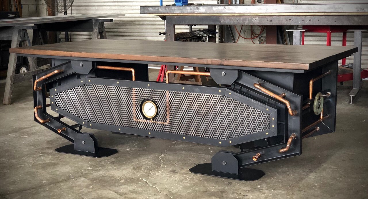 Steampunk Desk Steampunk Executive Desk Dieselpunk Desk | Etsy