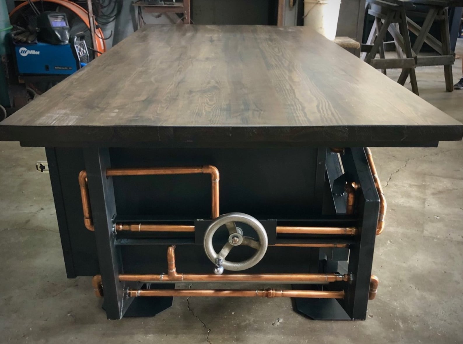 Steampunk Desk Steampunk Executive Desk Dieselpunk Desk - Etsy