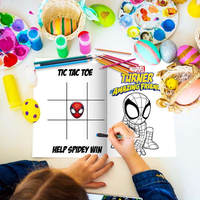 Editable Spidey Coloring Book With Activities (digital File) - S11 - Etsy