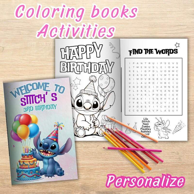 Stitch Color Book Cover - Etsy