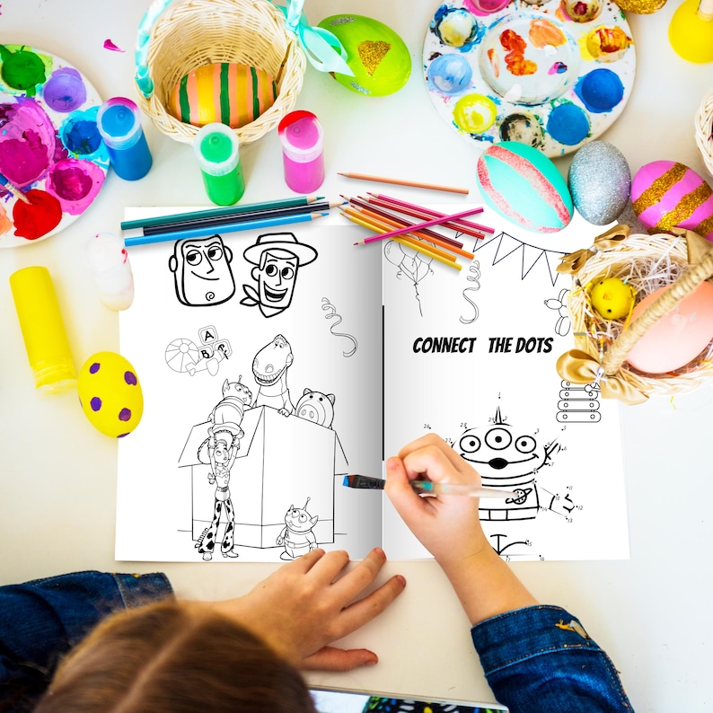 Editable Toy Story Coloring Book With Activities (digital File) T22 - Etsy