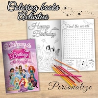 Princess Activity Book - Etsy