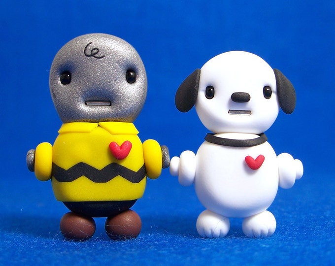 Charlie Brown and Snoopy Chibi Bot - Etsy