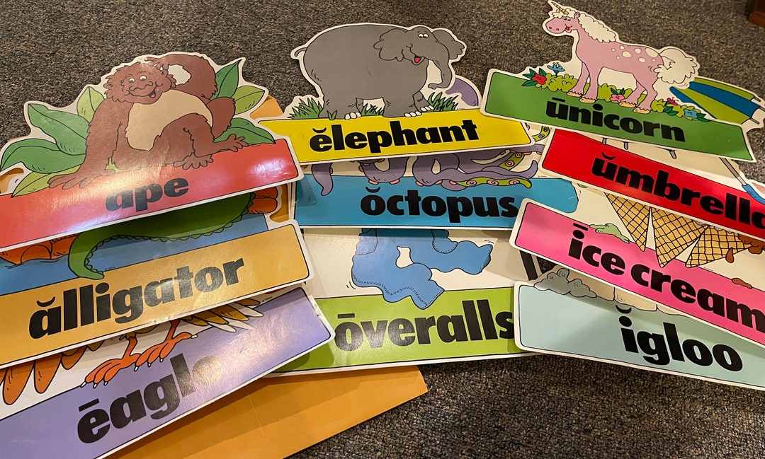 Vowel Sound Cards Vintage Teacher Resources. Classroom Home Resources ...