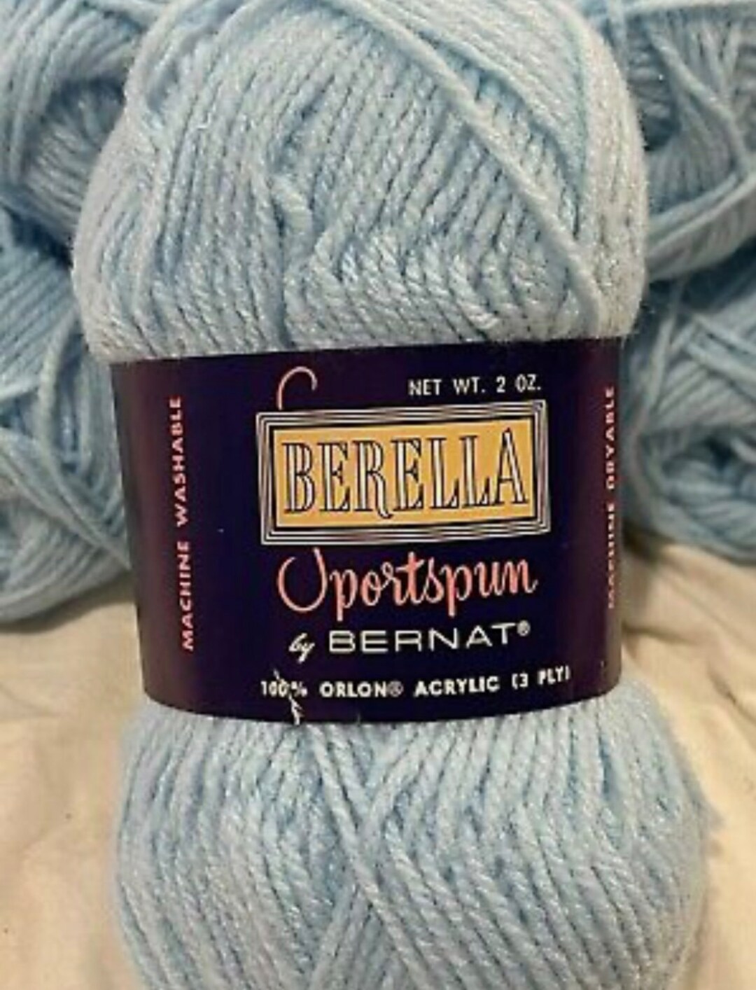 Bernat Lot of 7 Skeins Berella Sportspun Weight Knitting Crochet - Etsy