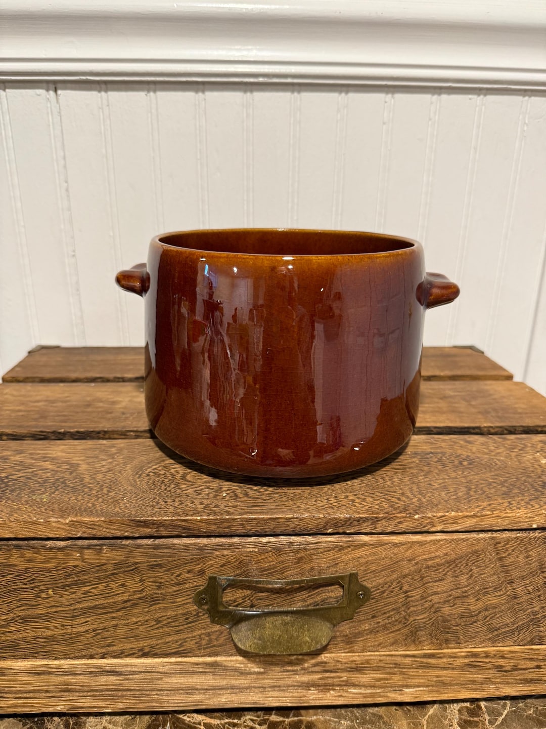 Vintage West Bend Stoneware Bean Pot, Brown Glazed Crock - Etsy
