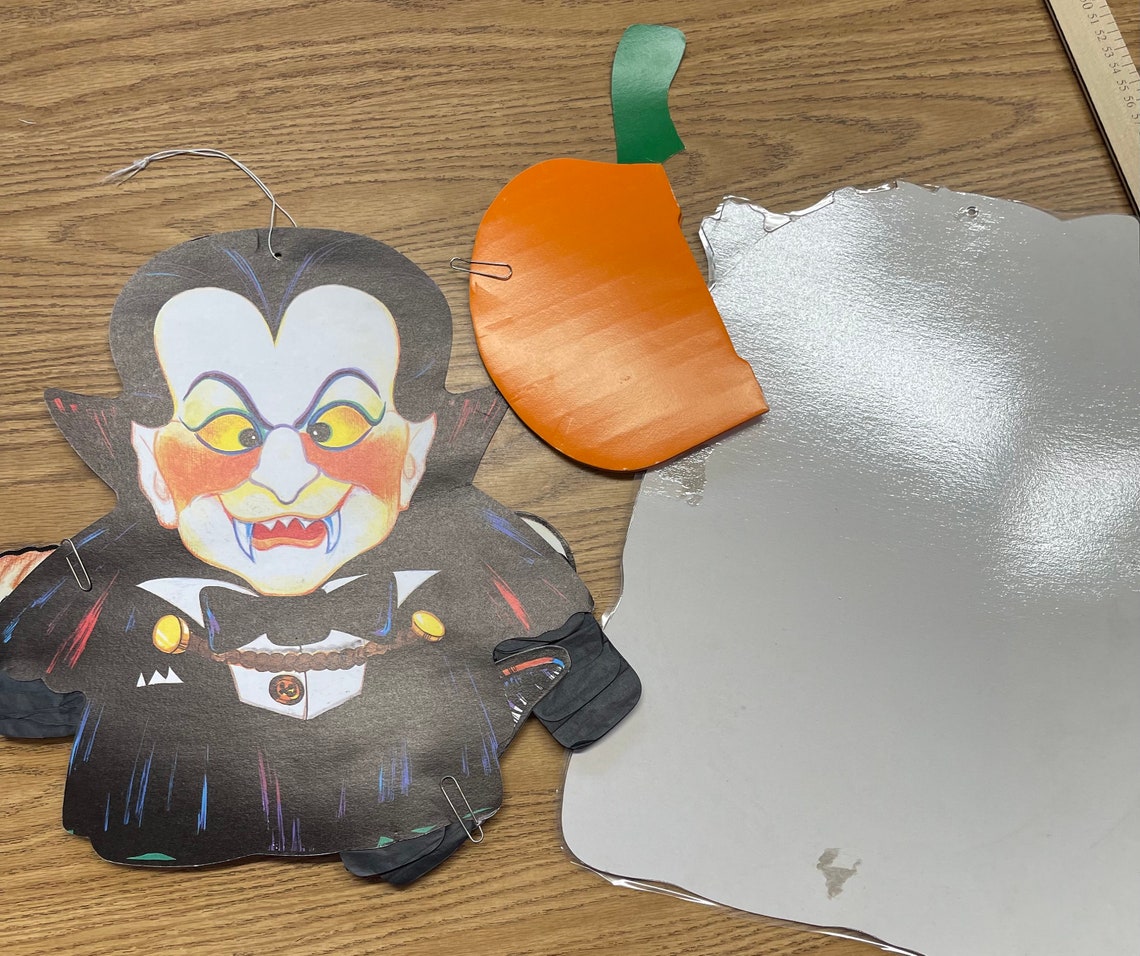 Draculavintage Halloween Dracula Wall Hanging/ceiling Made - Etsy