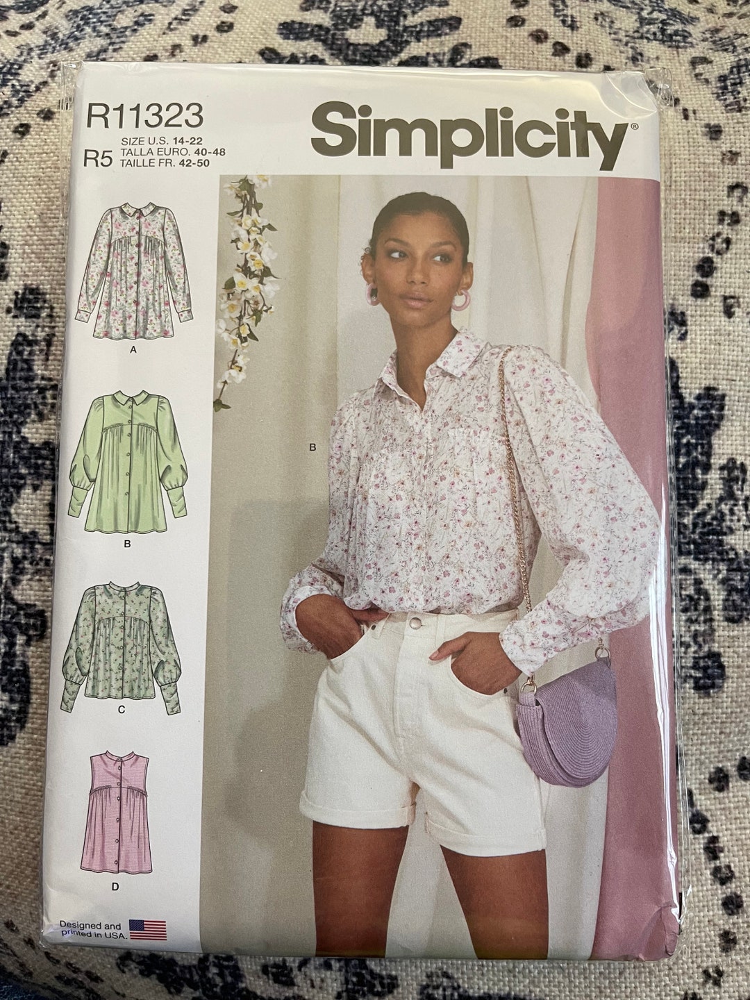 Uncut Simplicity R11323 Sewing Pattern, Misses Tunic Top, Billowy ...