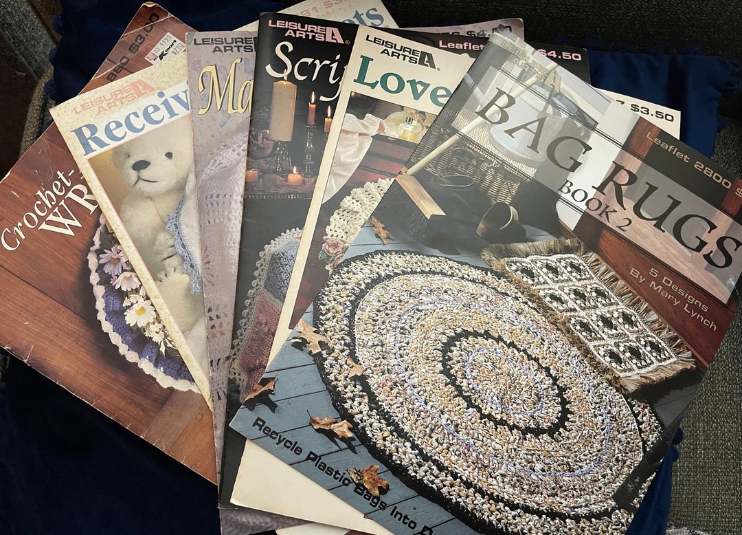 6 Leisure Arts Leaflet Lot Many Items Crafts Gifts Vtg You Are ...