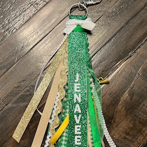 Custom Ribbon Zipper Pull Name Tag - Etsy