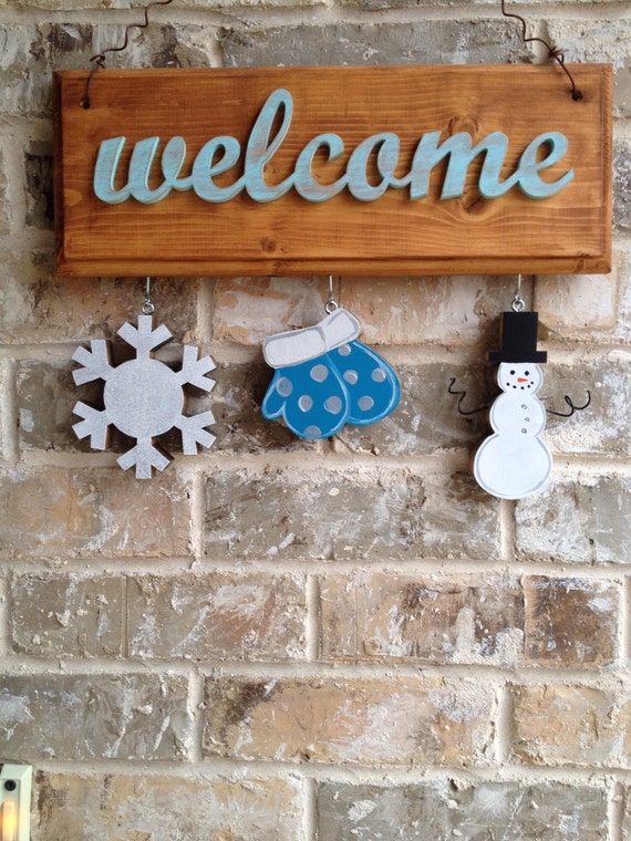 Winter Snow Days Ornaments for Welcome Sign | Etsy