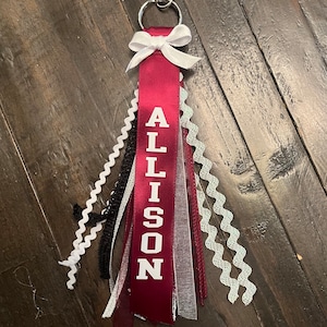 Custom Ribbon Zipper Pull Name Tag - Etsy