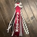 Custom Ribbon Zipper Pull Name Tag - Etsy